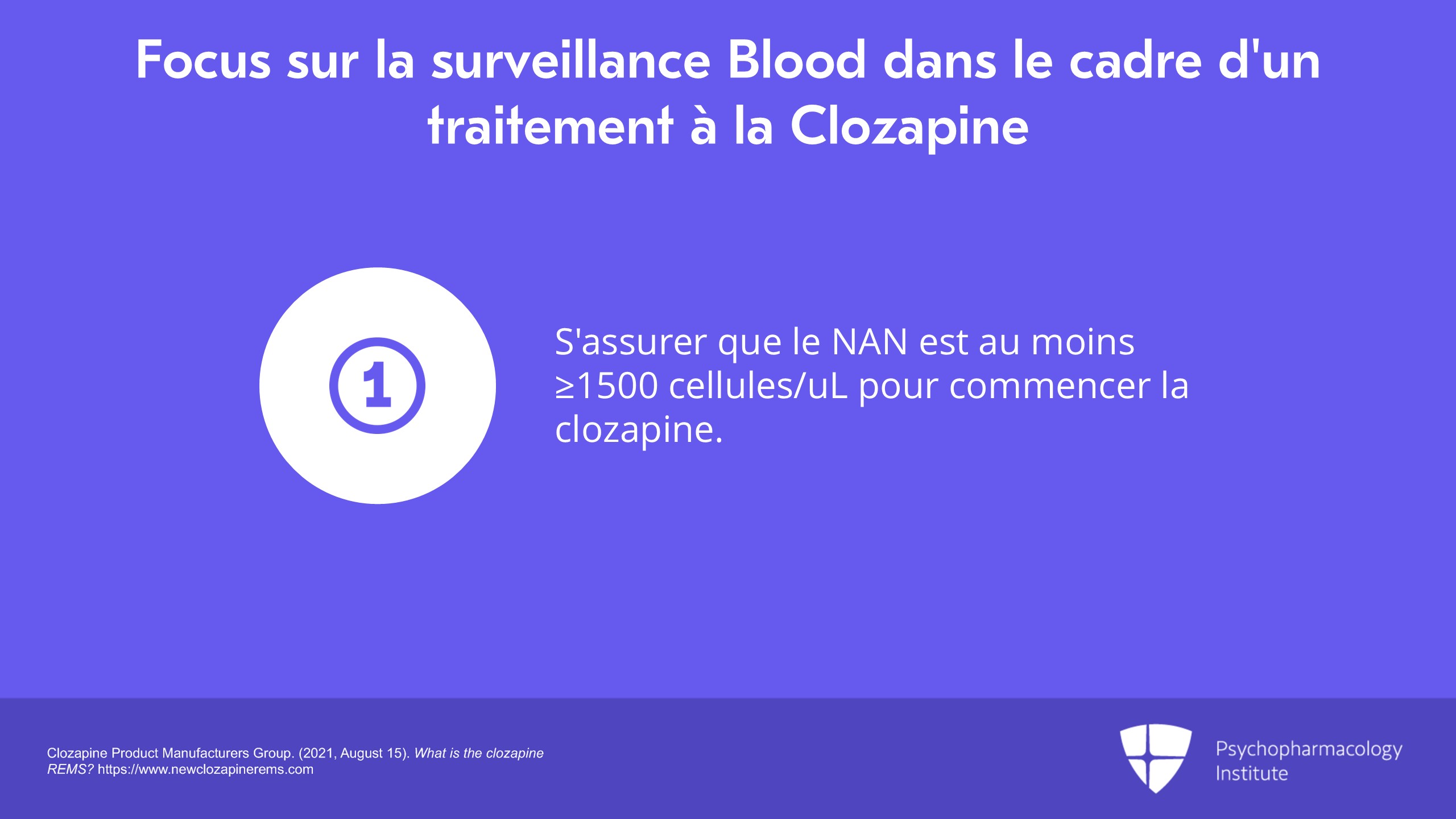 Surveillance de la clozapine : Système REMS - Psychopharmacology ...