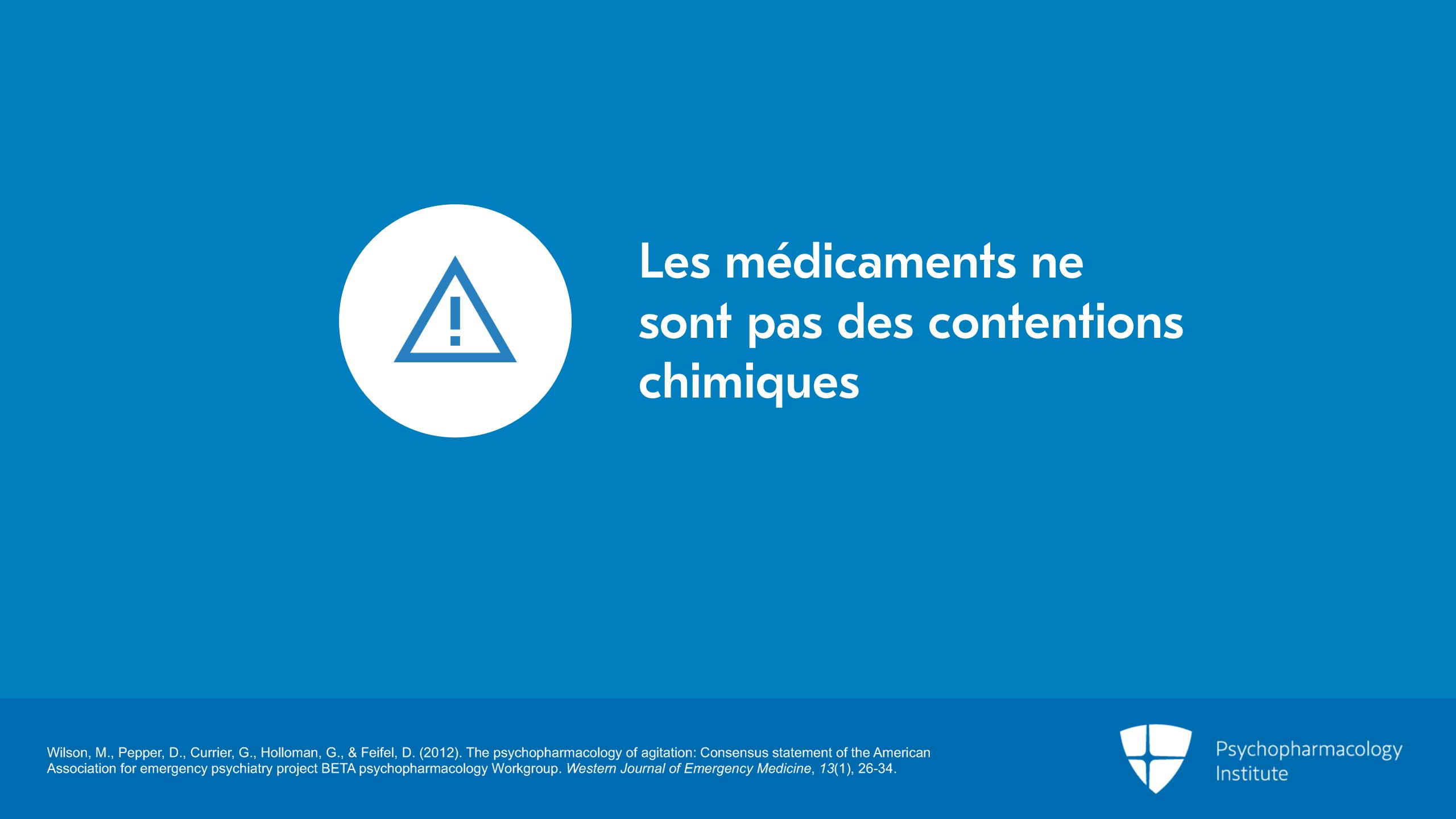 Stratégies pharmacologiques pour la prise en charge de l'agitation ...